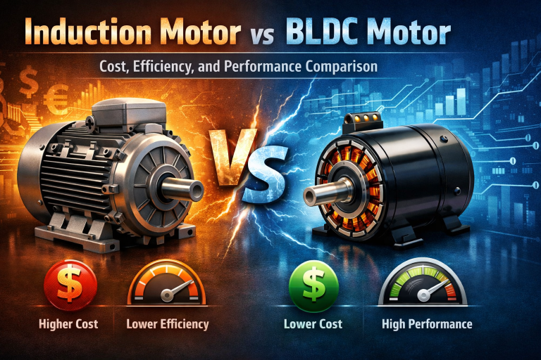 Induction Motor vs BLDC Motor: Cost, Efficiency, and Performance